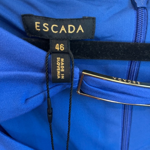 Escada | Dresses | Escada Blue Dress Nwt | Poshmark